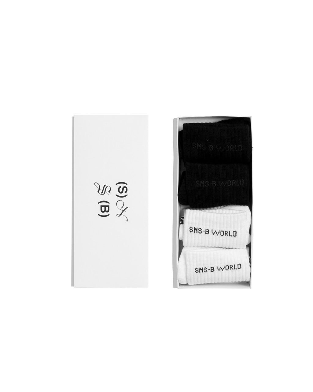 OG LOGO SOCKS BLACK - WHITE – SNSB WORLD